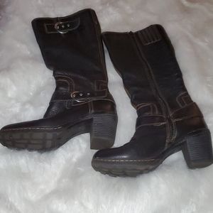 b.o.c. | Shoes | Boc Size 9 Dark Brown Heeled Boots | Poshmark